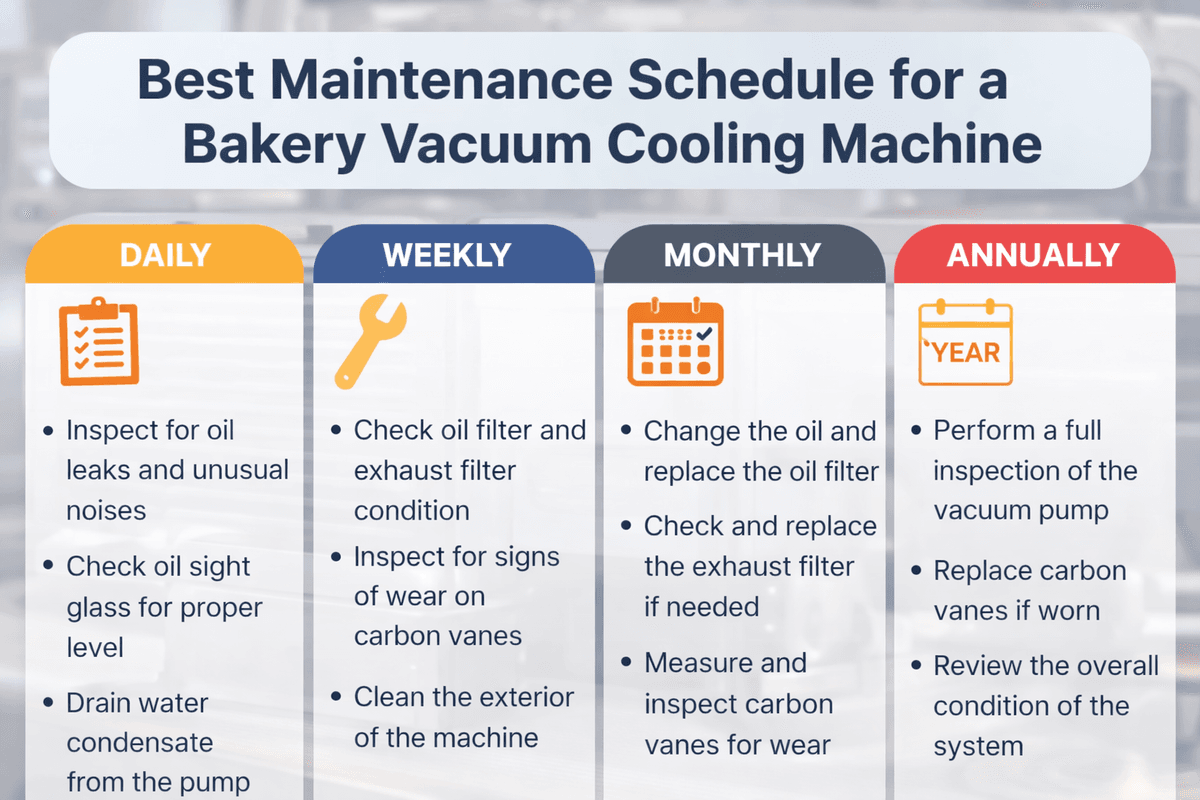 What Is the Best Maintenance Schedule for a Bakery Vacuum Cooling ...